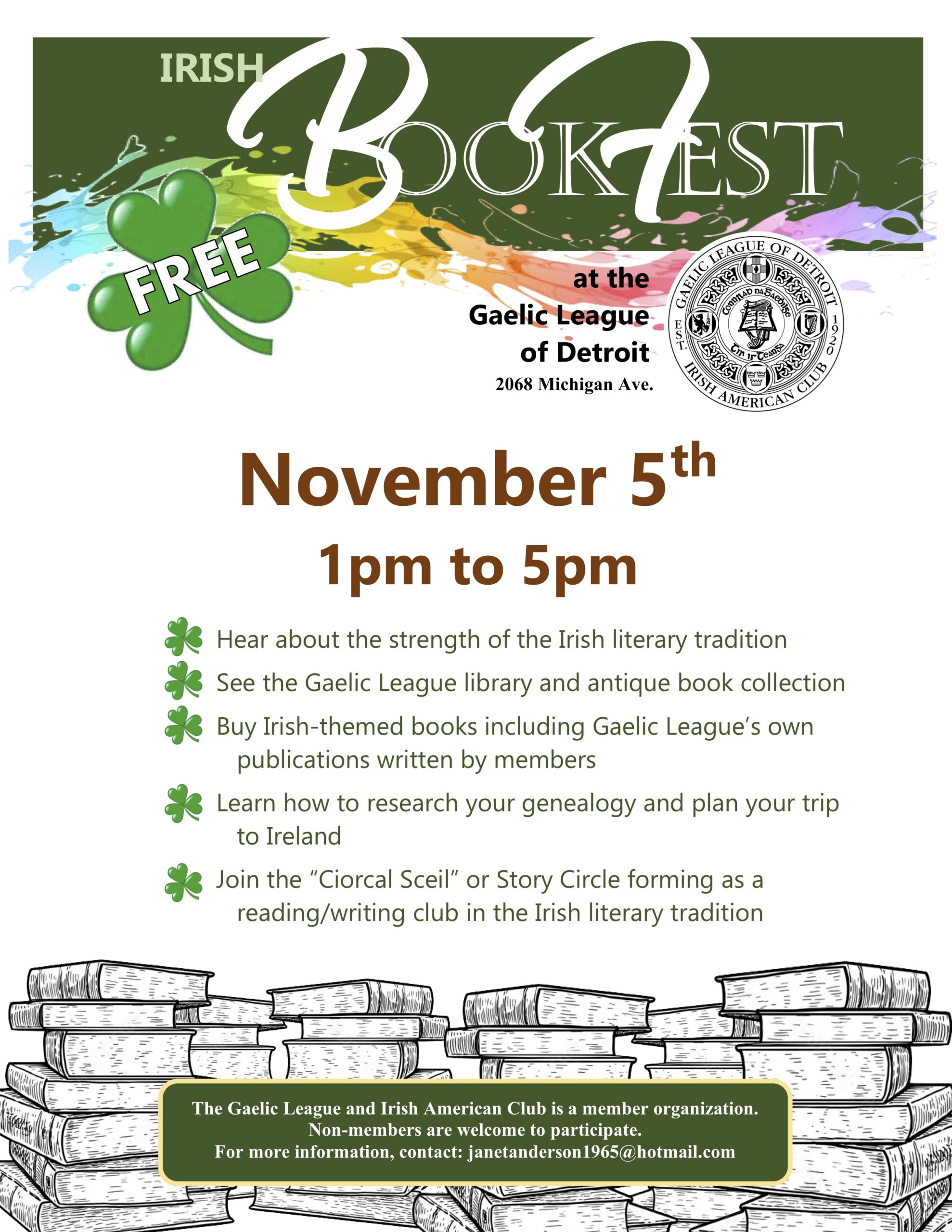 Book Fest – Gaelic League of Detroit
